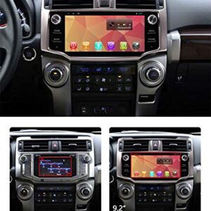 FLYUNICE 9.2 Inch Android 9.0 IPS Screen Car Stereo Radio GPS Navigation for Toyota 4Runner 2010-2019 Touch Screen 8 Core 4+64G Head Unit Carplay DSP Sound Multimedia Player WiFi (Silver Grey)