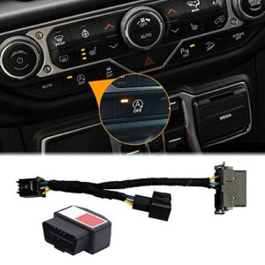 furyengraver plug play engine auto start stop eliminator cable for 2018-2023 jeep wrangler jl jlu jeep gladiator