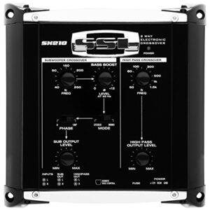 sound storm laboratories sx210 2 way car electronic crossover with remote subwoofer control