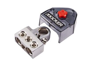 kicker 46bt4 btpn3 positive or negative battery terminal, 2-0/8ga 1-4/8ga out