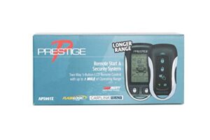 prestige aps997z 2-way 5-button lcd remote control w/ 1 mile operating range