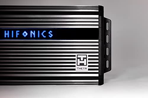 Hifonics ZTH-1425.4D Zeus Theta Compact Full Range 4 Channel Car Audio Amplifier (Silver) – Class D Amp, 1400-Watt, Onboard Electronic Crossover, Built-in Bass Control, Bridgeable