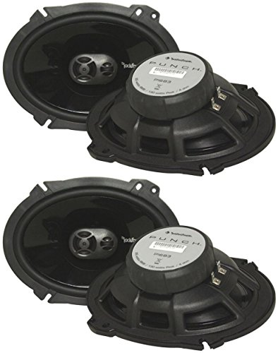 2 Pairs Of Rockford Fosgate P1683 130W 6"x8" 3-Way Car Stereo Speakers 6x8 Punch