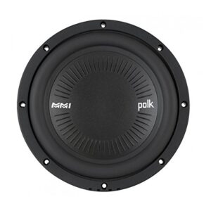 polk mm842-svc mm1 series 8 inch 900 watt max 300 watts rms full range 4 ohm single voice coil car audio marine subwoofer, black