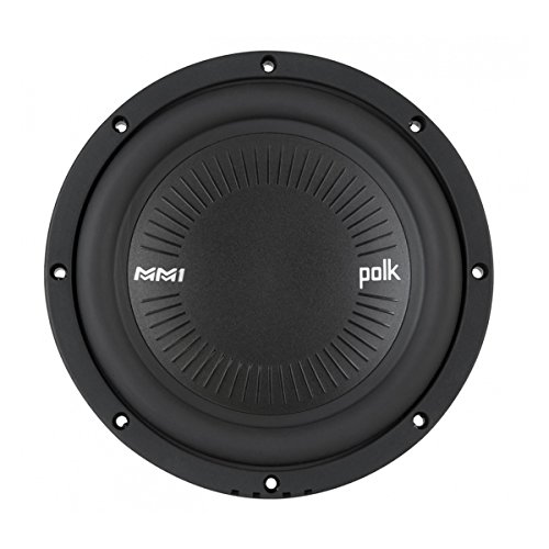 Polk MM842-SVC MM1 Series 8 Inch 900 Watt Max 300 Watts RMS Full Range 4 Ohm Single Voice Coil Car Audio Marine Subwoofer, Black