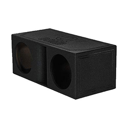 Q Power QBomb Dual Vented Horn Ported Subwoofer Box Finished with Bed Liner