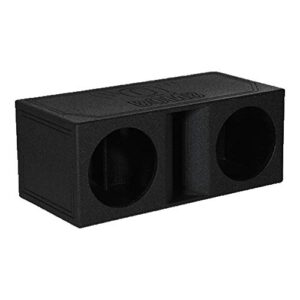 Q Power QBomb Dual Vented Horn Ported Subwoofer Box Finished with Bed Liner