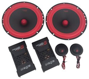 cerwin-vega v465c 6.5″ 400w max/100w rms power handling 2-way component speaker set