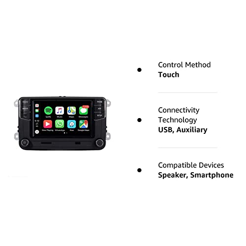 Amzparts RCD360 RCD330 Carplay Android Auto MIB Car Radio Compatible for Golf 5 6 MK5 MK6 Polo Passat B6 B7 CC 6RD 035 187B