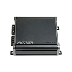 kicker 46cxa4001t cxa400.1 400w mono class d car audio amplifier amp+bass knob