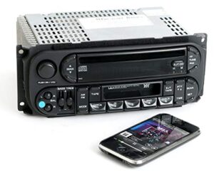 dodge jeep chrysler 02-06 am fm cd cassette w bluetooth music p05091605ac – raz (renewed)