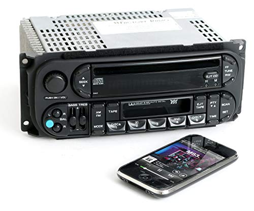 Dodge Jeep Chrysler 02-06 AM FM CD Cassette w Bluetooth Music P05091605AC - RAZ (Renewed)