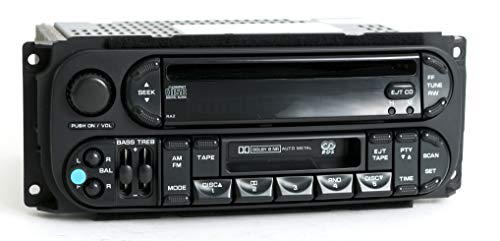 Dodge Jeep Chrysler 02-06 AM FM CD Cassette w Bluetooth Music P05091605AC - RAZ (Renewed)