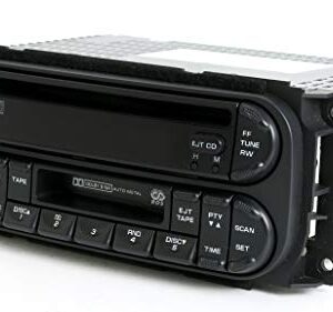 Dodge Jeep Chrysler 02-06 AM FM CD Cassette w Bluetooth Music P05091605AC - RAZ (Renewed)