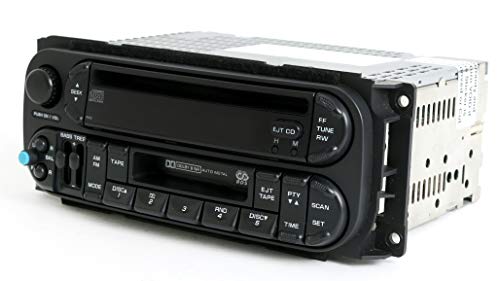 Dodge Jeep Chrysler 02-06 AM FM CD Cassette w Bluetooth Music P05091605AC - RAZ (Renewed)