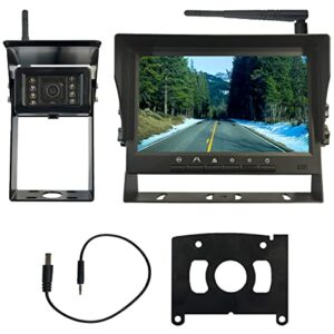 TadiBrothers Furrion Compatible Digital Wireless Plug & Play, Backup Camera Kit with 7" Monitor with Audio | 120° View Angle, 150-Ft Range, Waterproof | Observation System for RV, 5th Wheel, & Camper