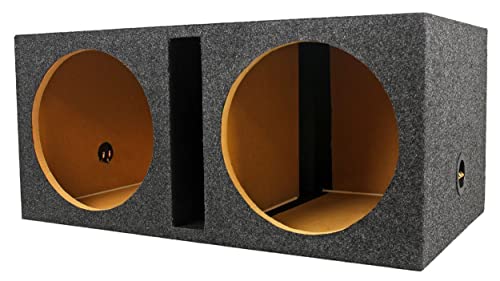 Rockville RDV12 Dual 12" Vented Subwoofer Enclosure Box 1.55 CU FT 3/4" MDF