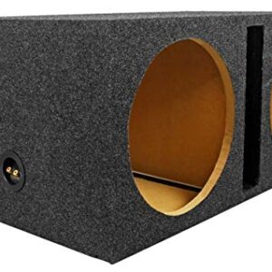 Rockville RDV12 Dual 12" Vented Subwoofer Enclosure Box 1.55 CU FT 3/4" MDF