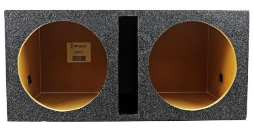 Rockville RDV12 Dual 12" Vented Subwoofer Enclosure Box 1.55 CU FT 3/4" MDF