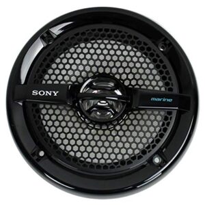 Sony 4 XS-MP1611b 6.5" 280 Watt Dual Cone Marine Speakers Stereo Black XSMP1611