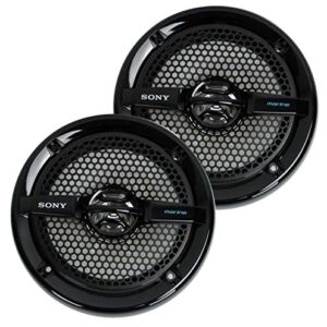 Sony 4 XS-MP1611b 6.5" 280 Watt Dual Cone Marine Speakers Stereo Black XSMP1611