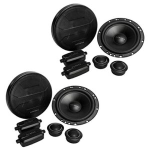 hifonics zs65c zeus 6.5″ 2 way car audio 400w component speaker systems (2 pack), black