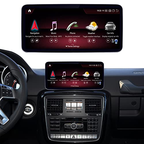 Road Top Android 12 Car Stereo 10.25" Car Touch Screen for Mercedes Benz G Class NTG4.5/ NTG4.7 2012-2015 Year, 8+128G, Support Wireless Carplay, Global Weather,OTA Upgrade,Voice Control