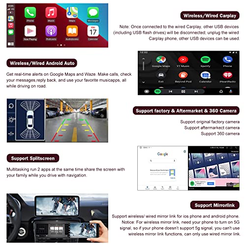 Road Top Android 12 Car Stereo 10.25" Car Touch Screen for Mercedes Benz G Class NTG4.5/ NTG4.7 2012-2015 Year, 8+128G, Support Wireless Carplay, Global Weather,OTA Upgrade,Voice Control