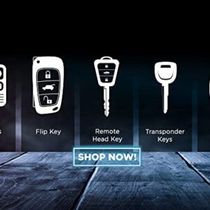 KeylessOption Keyless Entry Remote Control Fob Uncut Blank Car Ignition Key for CWTWB1U345, GQ43VT11T (Pack of 2)