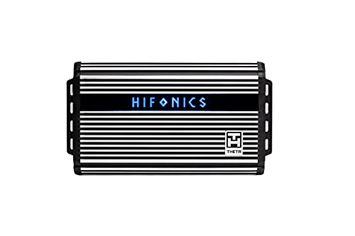 Hifonics ZTH-1225.1D Zeus Theta Compact Mono Channel Car Audio Amplifier (Silver) – Class D Amp, 1200-Watt, Onboard Electronic Crossover, Built-in Bass Control, Bass Remote Included