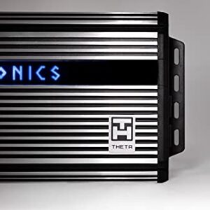 Hifonics ZTH-1225.1D Zeus Theta Compact Mono Channel Car Audio Amplifier (Silver) – Class D Amp, 1200-Watt, Onboard Electronic Crossover, Built-in Bass Control, Bass Remote Included