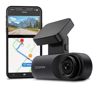 ddpai dash cam mola n3 gps front dash cam 1600p, 2k dash cam recorder front car accident dashboard camera for car, infrared night vision,gps logging, 24hr parking mode, app wi-fi,128gb max