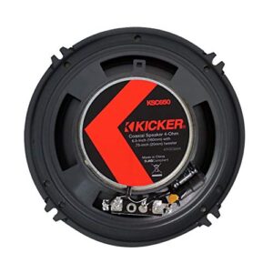 KICKER (4) 47KSC6504 KSC650 6.5" 100 Watt 2-Way Car Audio Speakers KSC65