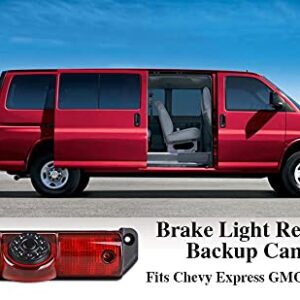 Savana Third Brake Light Placement Camera with Monitor fit for Express GMC Savana Cargo Van (with Monitor)