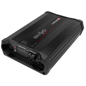 Stetsom Bravo BASS 5000 1 Ohm Mono Subwoofer Car Audio Amplifier, 5000.1 5K Watts RMS, 1Ω Stable, Sound Quality, Crossover & Bass Boost 5000W Sub Amp, Smart Coolers