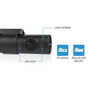 BlackVue DR590X-2CH IR with 32GB microSD Card | Full HD Wi-Fi Dashcam | Interior Infrared (IR) Rear Camera | Taxi Dashcam | Built-in Voltage Monitor