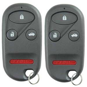 keylessoption keyless entry remote control car key fob replacement for kobutah2t (pack of 2)