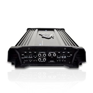 Lanzar Amplifier Car Audio, 3,000 Watt, 5 Channel, 2 Ohm, Bridgeable 4 Ohm, MOSFET, RCA Input, Bass Boost, Mobile Audio, Amplifier for Car Speakers, Car Electronics, Wireless Bluetooth (HTG558BT)