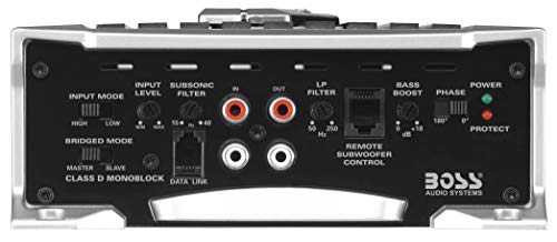 BOSS Audio Systems AR4000D Class D Car Amplifier - 4000 Watts, 1 Ohm Stable, Digital, Monoblock, Mosfet Power Supply, Great for Car Subwoofers