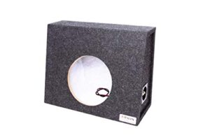 bbox single sealed 10 inch subwoofer enclosure – pro series single sealed car subwoofer boxes & enclosures – premium subwoofer box improves audio quality, sound & bass – nickel finish terminals