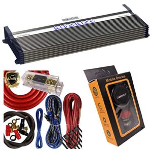 hifonics bxx4000.1d brutus class d 4000w rms mono car subwoofer amplifier w/amp kit