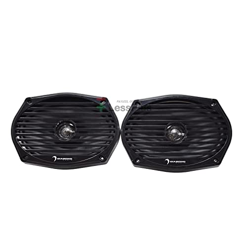 Diamond Audio MS69CX – 6”X 9” 2-Way High Output Coaxsub Speaker System, Pair