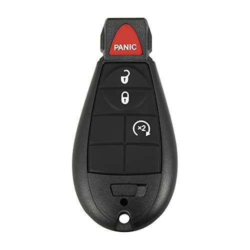 X AUTOHAUX Keyless Entry Remote Car Key Fob M3N5WY783X 433Mhz for Dodge Grand Caravan Charger Durango for Ram 4 Button with Door Key Replacement