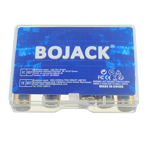 BOJACK 60A Gold Plated Glass Car Audio AGU Fuse for Car/Auto/Marine Audio Stereo Amplifier Power Protection (Pack of 5 Pcs)