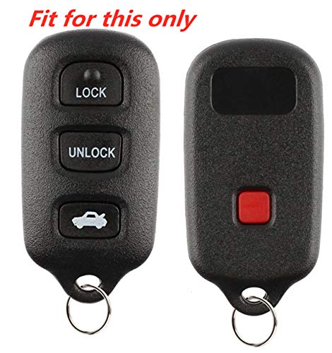 KAWIHEN Silicone Key Fob Cover Fit for Lexus ES300 LS400 SC300 SC400 Toyota 4Runner Avalon Camry Corolla Matrix Sienna Solara Sequoia Pontiac Vibe GQ43VT14T HYQ12BBX HYQ12BAN