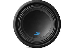 alpine s-w10d4 s-series 10″ dual 4-ohm subwoofer