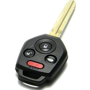 OEM Electronic 4-Button Remote Head Key Fob Compatible With Subaru (FCC ID: CWTWB1U811, P/N: 57497-AL00A, 57497-FJ230)