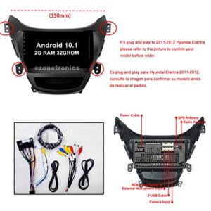 2011 2012 Hyundai Elantra Android Radio Accessories with LED Backup Camera