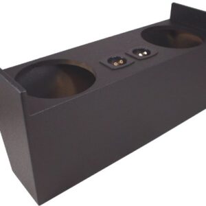 Compatible with Jeep Wrangler YJ & TJ 1987-2006 Dual 10" Subwoofer Speaker Box Enclosure - Armor Coated