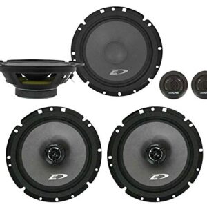 Alpine SXE-1751S 6.5" 220w Component+6.5" 220w 2-Way Car Audio Coaxial Speakers